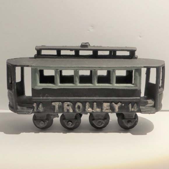 Accents | Cast Iron Trolley Car Use For Door Stop Home Decor Trolley ...
